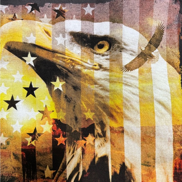 Delta | Shirts | Delta Pro Weight Brand American Bald Eagle And Flag ...